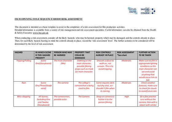 Risk assessment | PPT