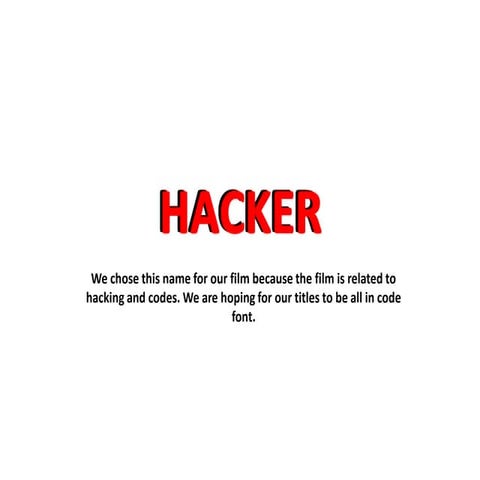 Film pitch script | PDF