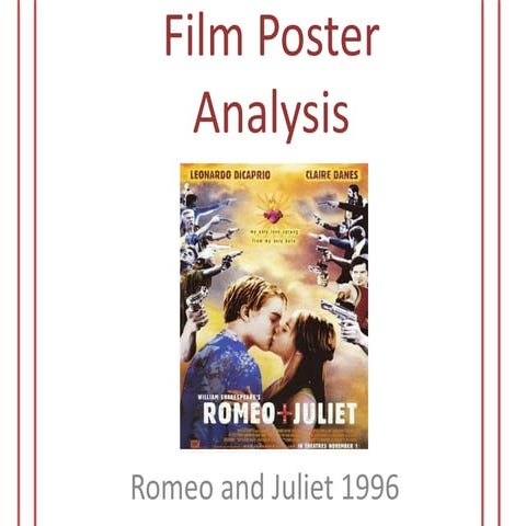 Film poster romeo and juliet film analysis | PPTX