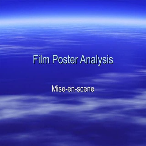Film poster analysis | PPT