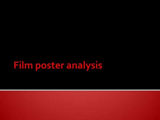 Film Poster Planning | PPT