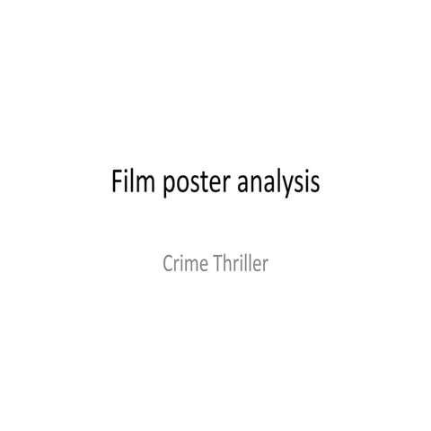 Poster analysis 1