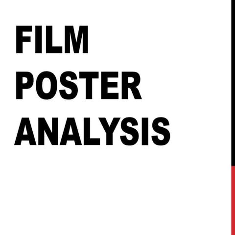 Film poster analysis | PPTX