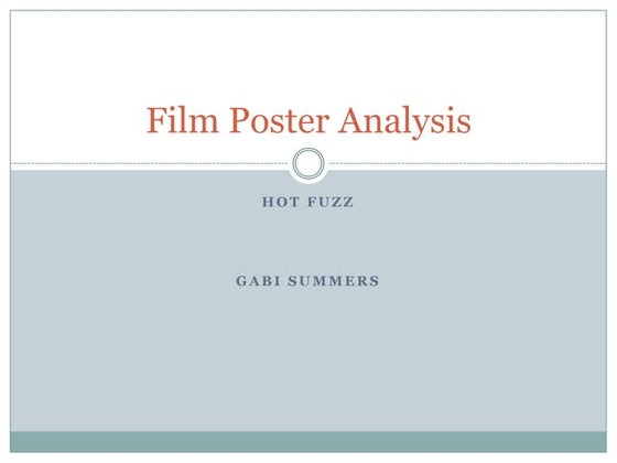 Film poster analysis | PPT