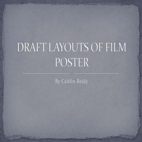 Composition of movie posters | PPTX