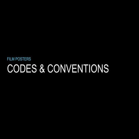 film poster codes and conventions | PPT