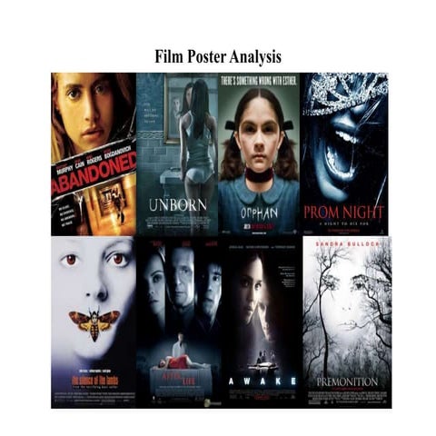 Analysis Of Film Posters | PPTX