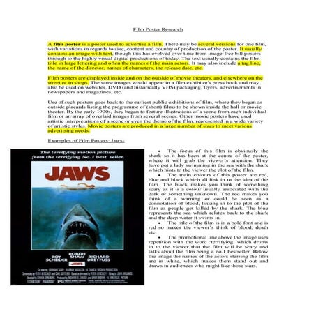 Film poster research | PDF