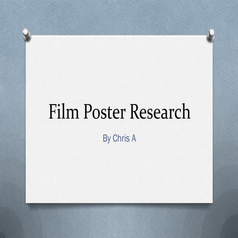 Film Poster Research 1 | PPTX