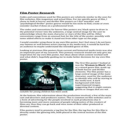 Film poster research | DOCX