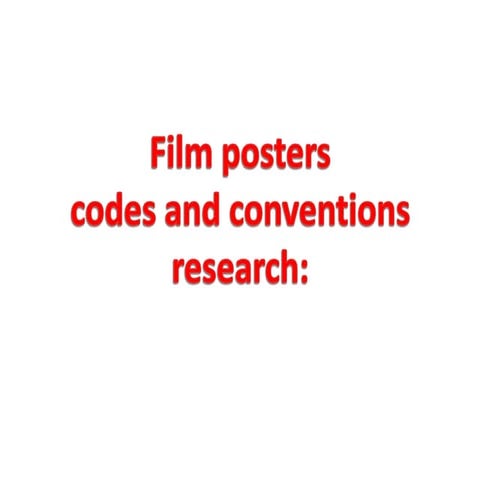 Film poster research | PPTX