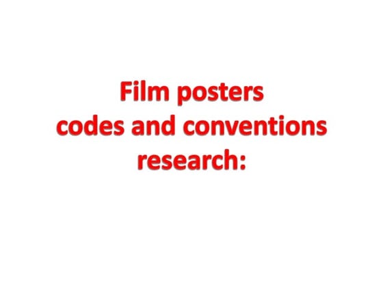 Film poster research | DOCX | Movies | Entertainment