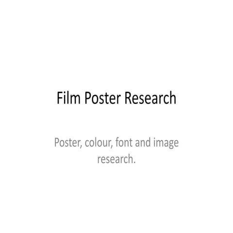 Gcse film poster analysis | DOCX