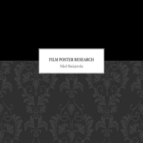 Film poster research Media studies | PPTX | Movies | Entertainment