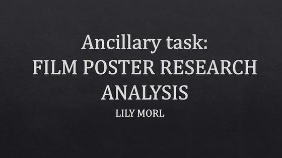Analysis of poster | PPT