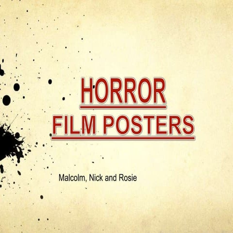 Film poster codes and conventions | PPTX