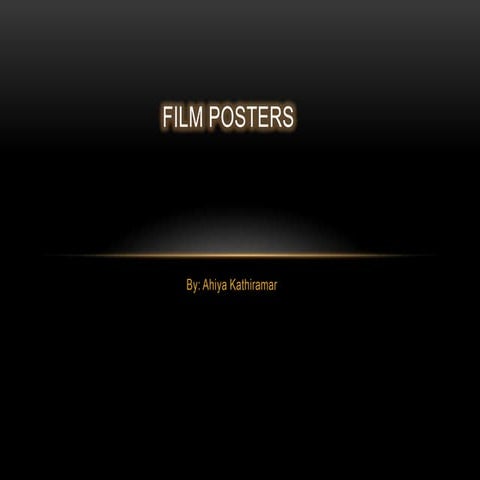 Movie poster presentation | PPTX