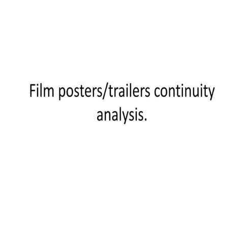 Film poster analysis | DOCX