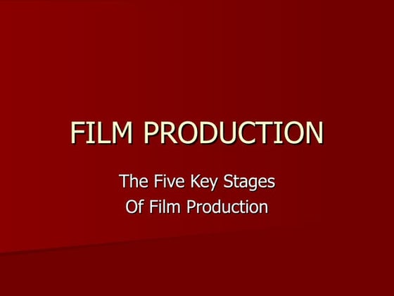 Technical elements of film | PPT