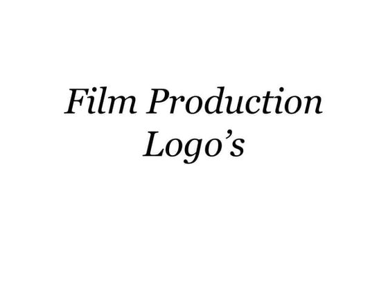 Media production logo | PPT