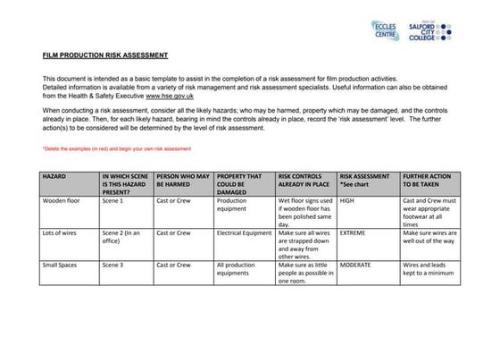 Risk assessment | PPT