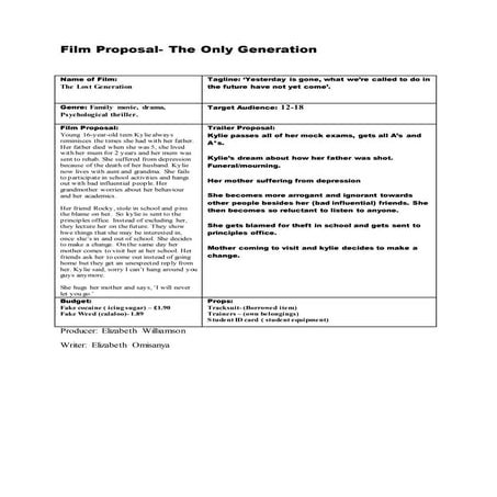 (Draft) 500 word plot synopsis | DOCX