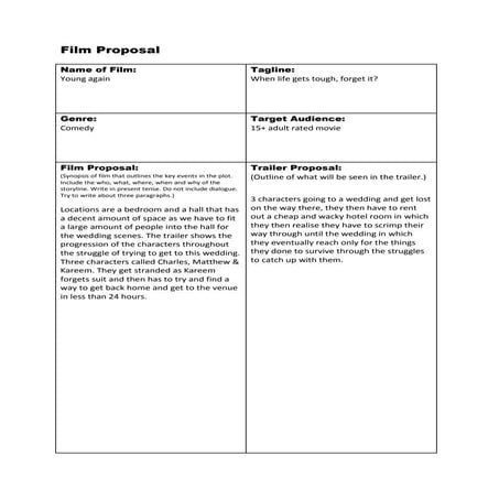 Film proposal (1) | DOCX