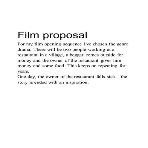 Film proposal ev | DOCX