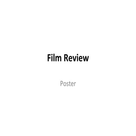 Film review | PPT | Movies | Entertainment