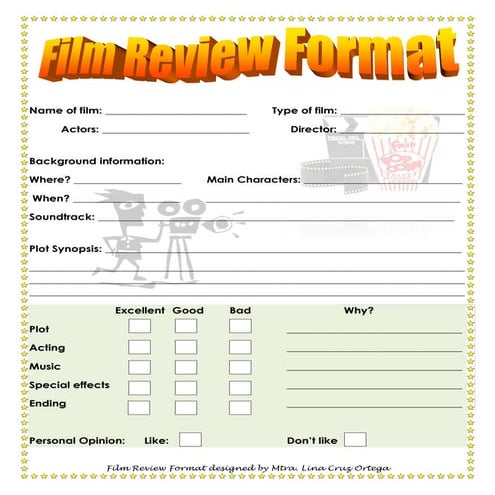 Film Review Format | PDF