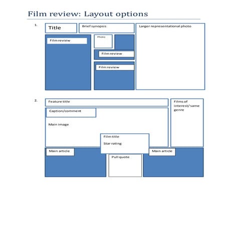Film review layouts | DOCX