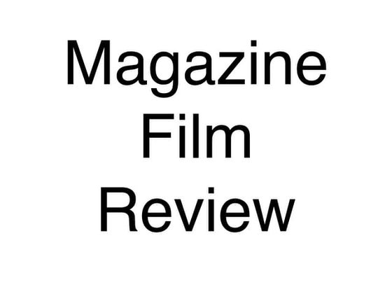 Film review analysis | DOCX