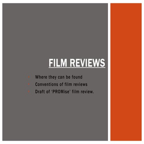 Film reviews | PPT