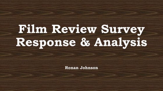 Film review analysis | PPT