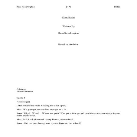 Film script | PDF
