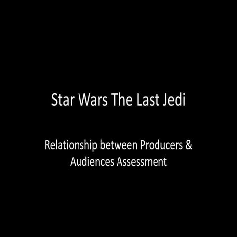film studies - The Last Jedi | PPT