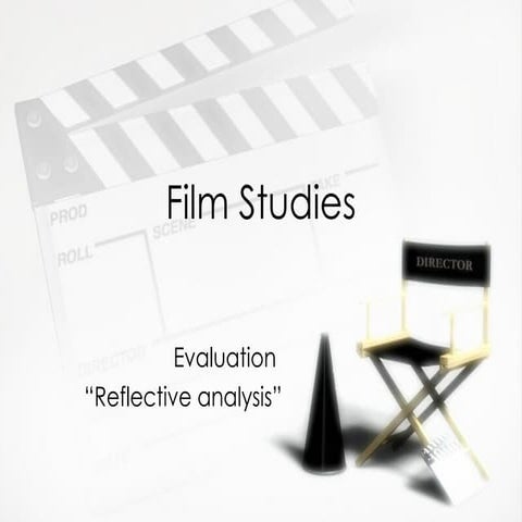 Film studies evaluation | PPT