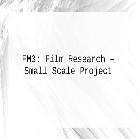 Film studies presentation | PPT