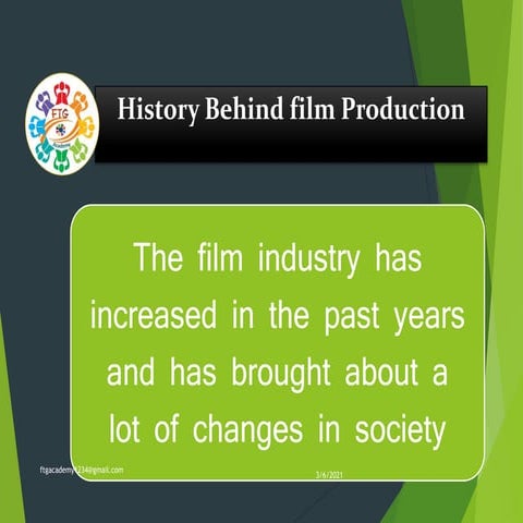 Film studies & production, Module 3 | PPT