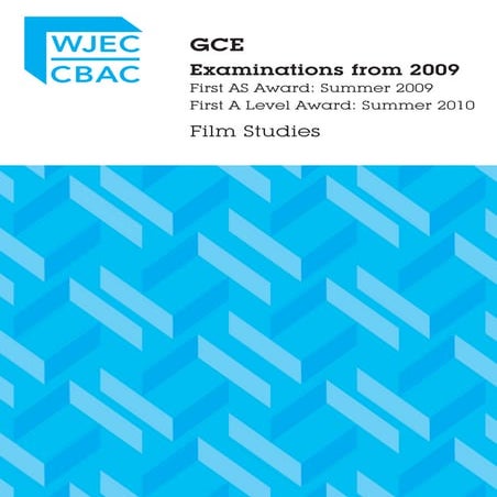Film studies spec 2009 2010 | PDF