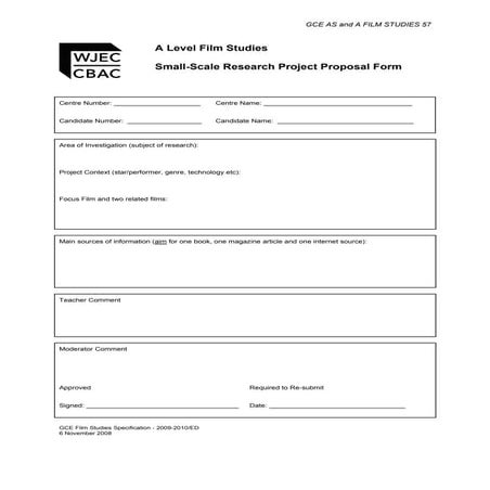 Project Proposal Form | PDF