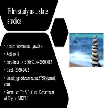 Film Study as a Slate Studies | PPT