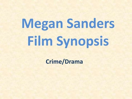 Synopsis of the film story | PPTX | Science Fiction | Genres