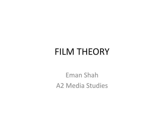 Technical elements of film | PPT