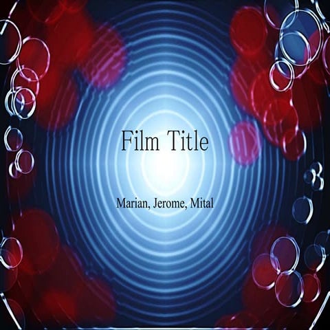 Film title design process | PPTX