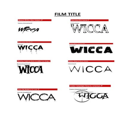 Film title font | PDF
