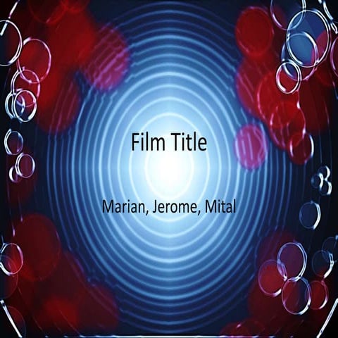 Film title production process | PPT