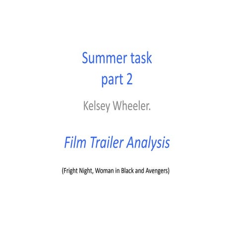 Analysis of scream film trailer | PPT