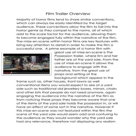 Film trailer overview | PDF
