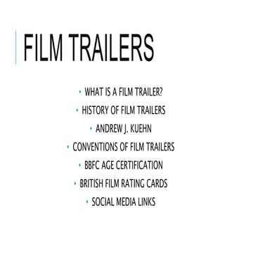 Film trailers | PPT